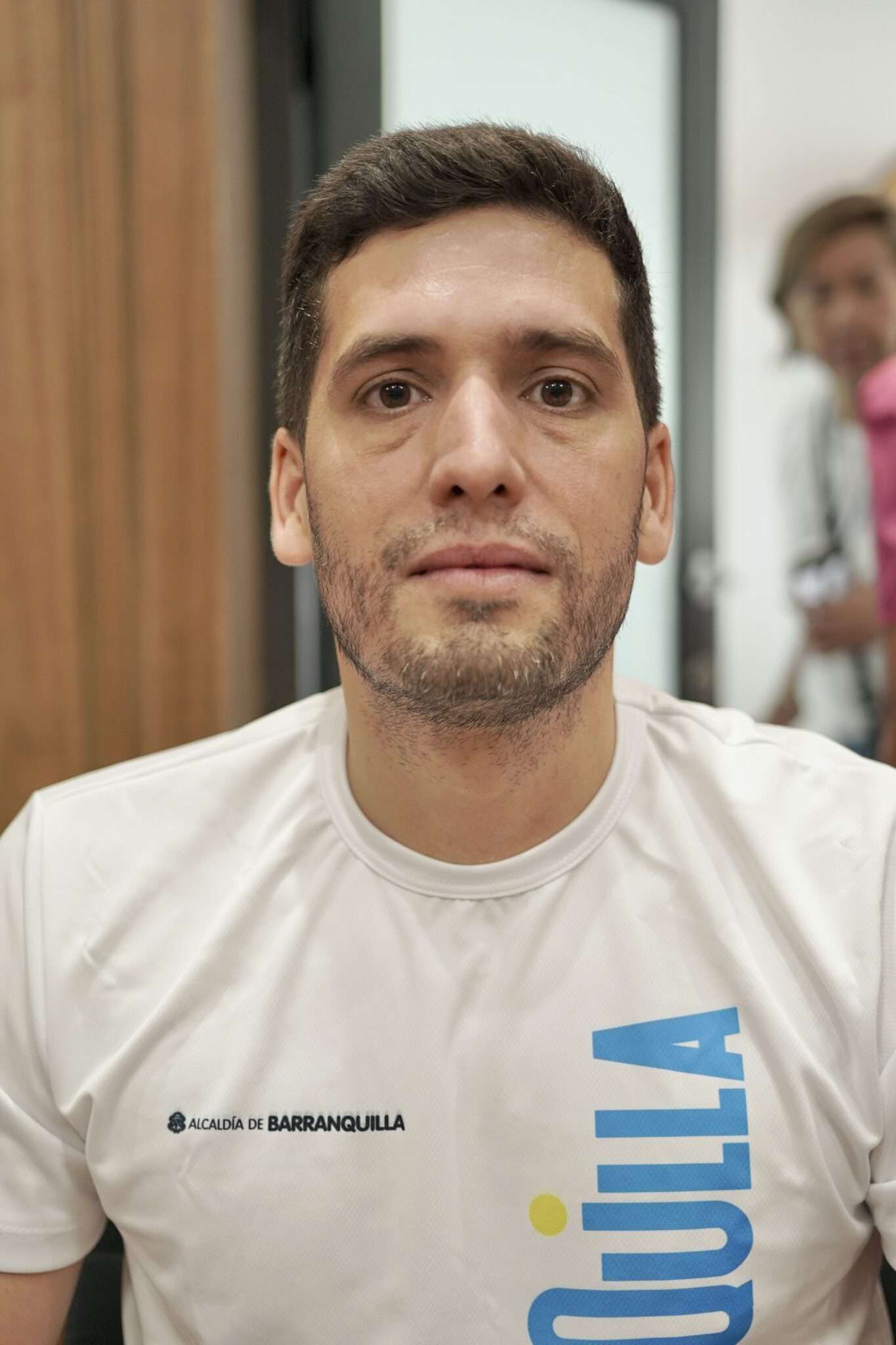 Este es el equipo de la alcaldía de Barranquilla, todos con la camiseta ...